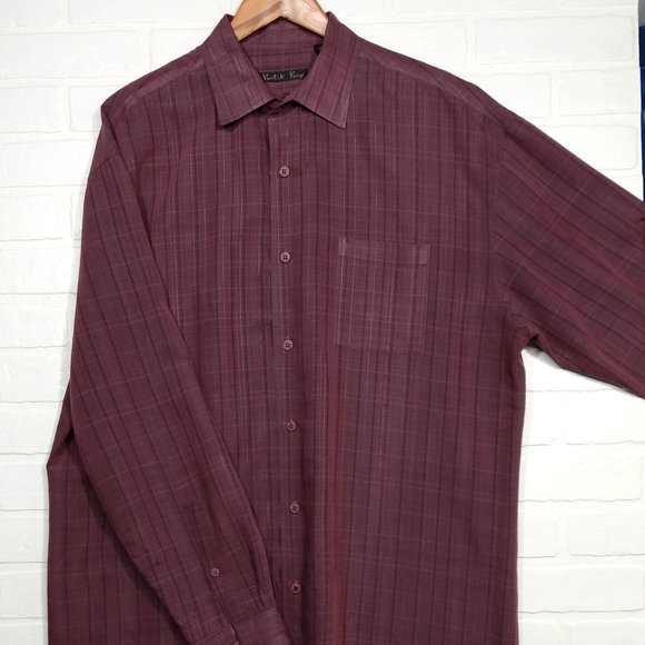 batik bay | Shirts | Batik Bay Burgundy Mens Long Sleeve Button Shirt ...